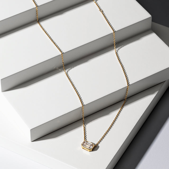 18 Karat Gold Mosaic Diamond Curb Chain Necklace – RACHEL LYNN CHICAGO