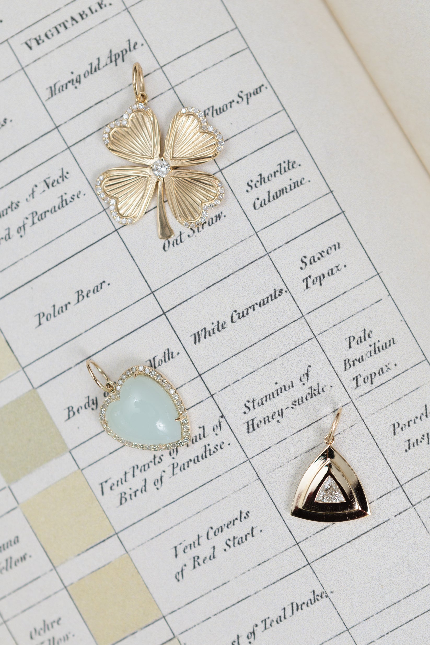 Yellow Gold Diamond Trilliant Triangle Pendant – RACHEL LYNN CHICAGO